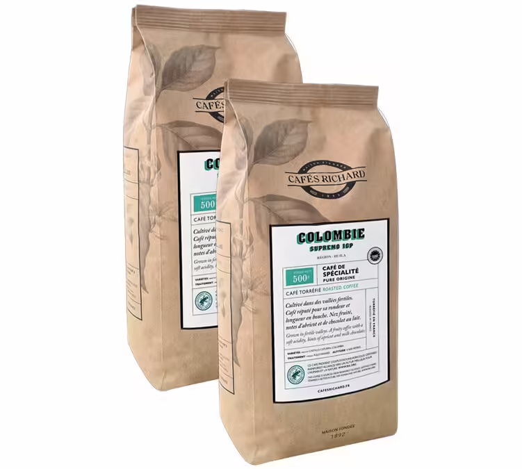 CafÃ© Richard Coffee Beans Colombia Supremo - 1kg - MaxiCoffee