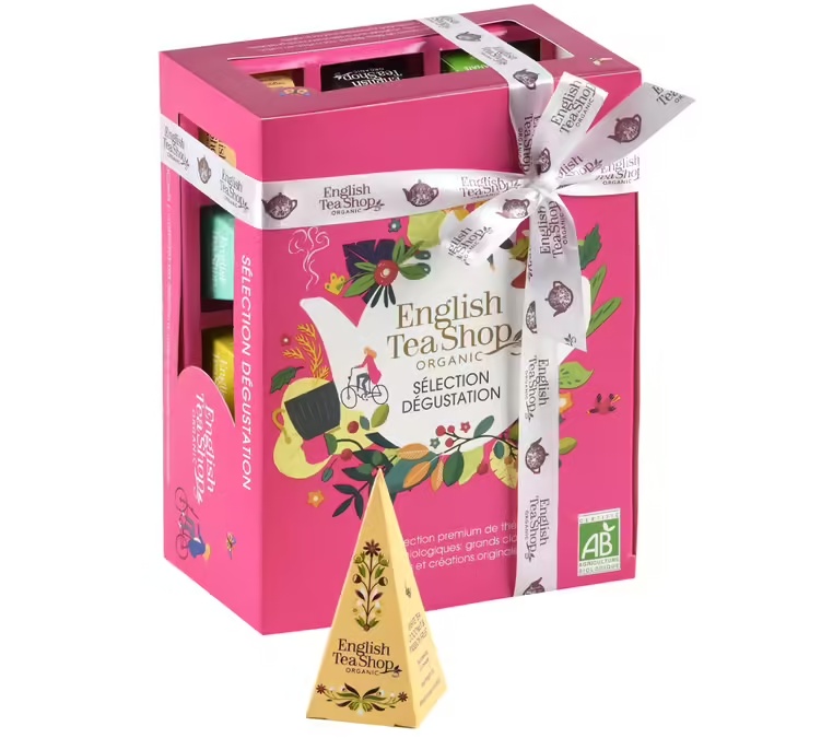 English Tea Shop Organic Classic Collection Gift Box - 12 Pyramid ...