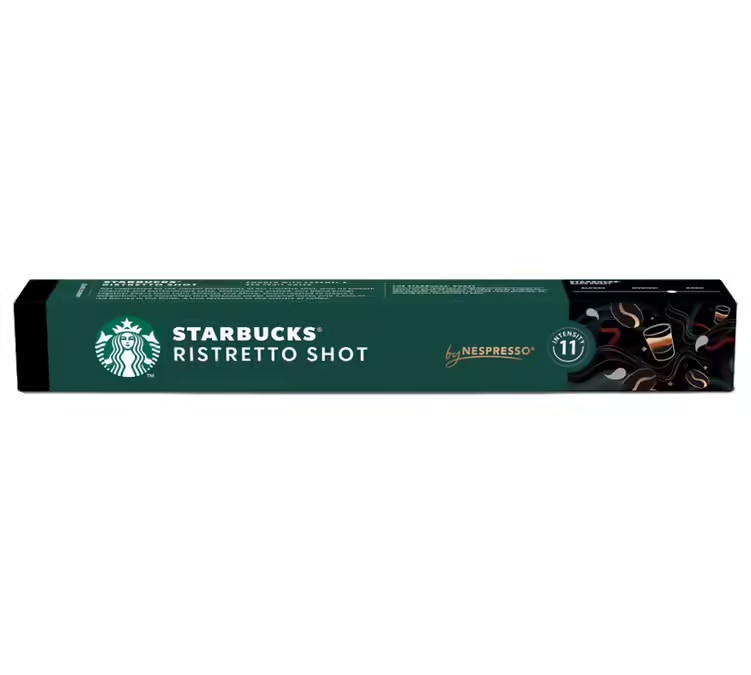 10 Nespresso* Original Compatible Capsules Ristretto Shot - STARBUCKS ...